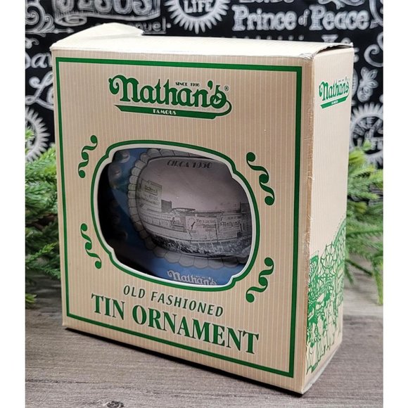 Nathan's Famous | Holiday | Nathans Famous Old Fashioned Tin Christmas ...